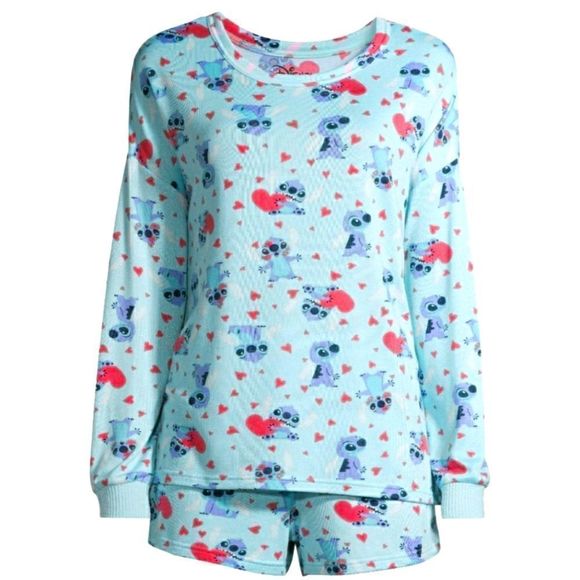 Disney | Intimates & Sleepwear | Disney Stitch Ladiescoordinating Pjs ...